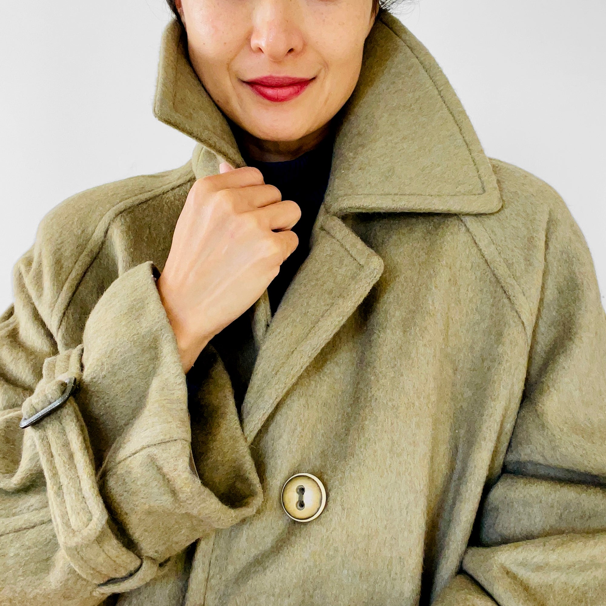 1960s Sage Wool Overcoat – Box & Burrow Vintage